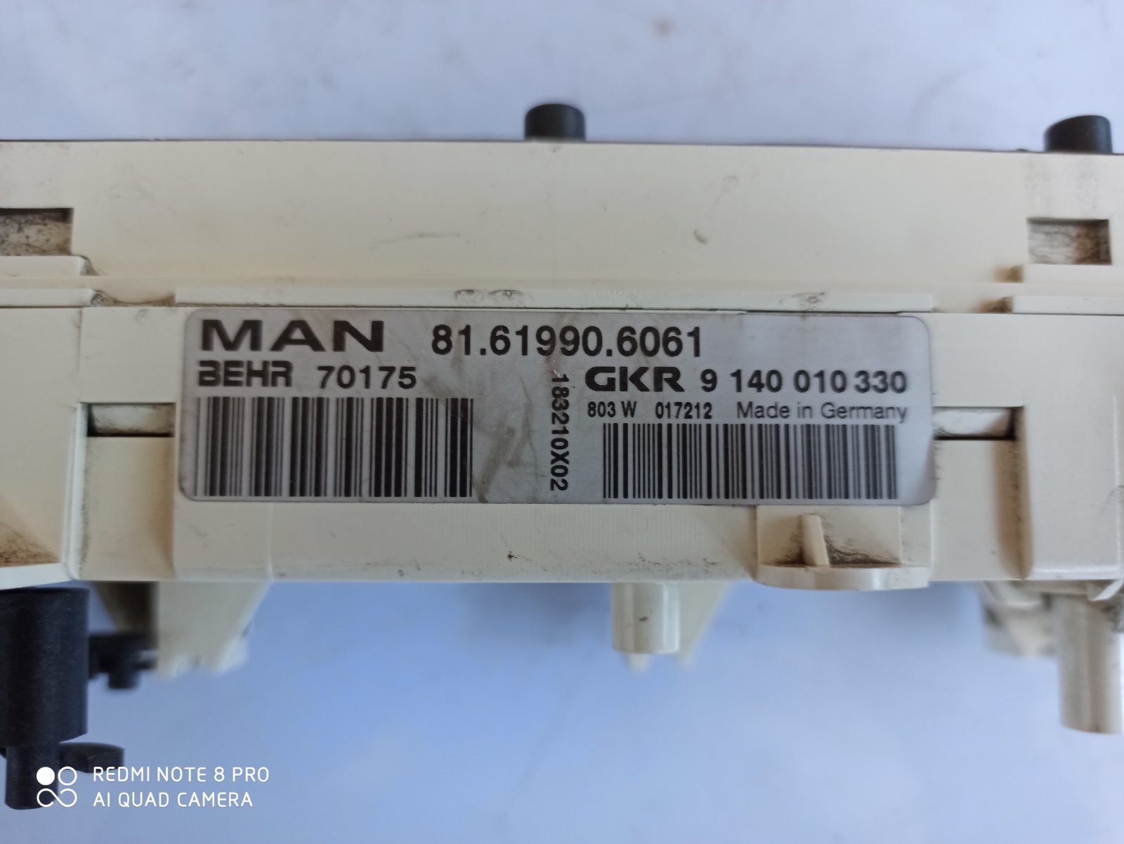 ΧΕΙΡΙΣΤΗΡΙΟ ΚΛΙΜΑΤΙΣΤΙΚΟΥ ΓΝΗΣΙΟ ΓΙΑ ΜΑΝ TGA – ΜΑΝ 81619906061 – KIORSAVVAS